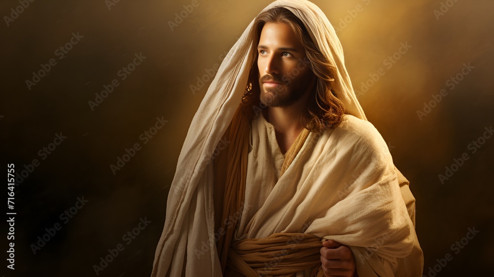 Jesus Christ in a Spiritual Composition , Jesus Christ, spiritual ...