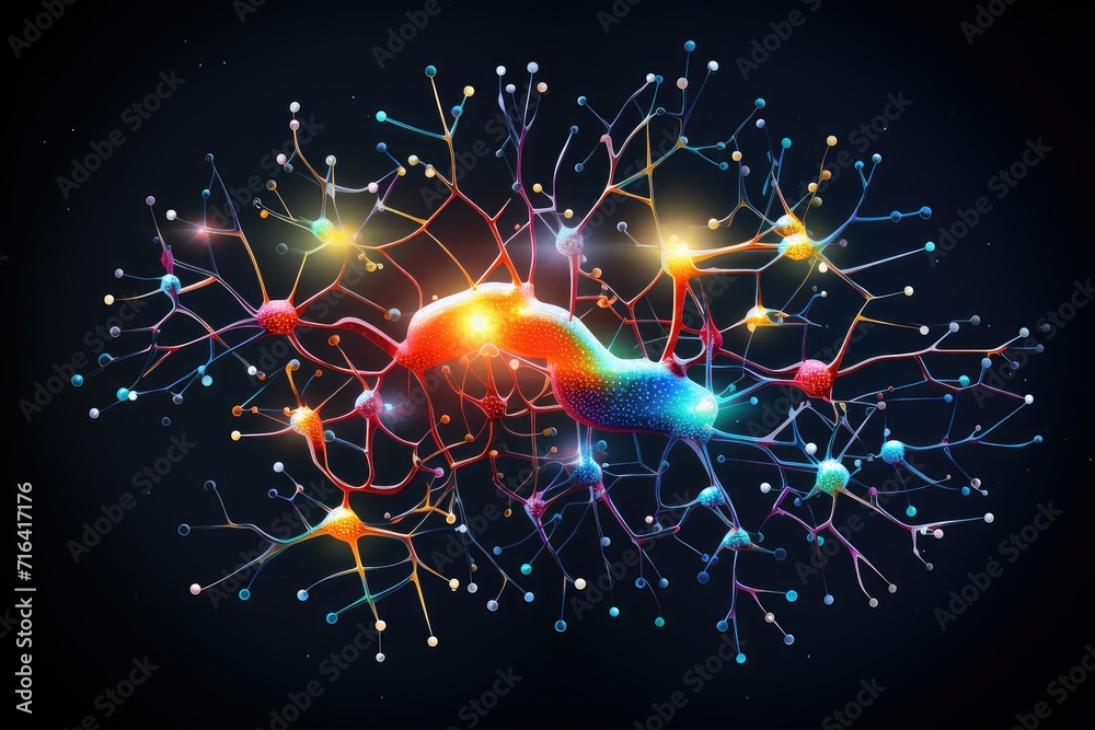 Brain nexus nervous system, epitomizes mindful resilience. Cognitive cerebral cortex, myelin ...