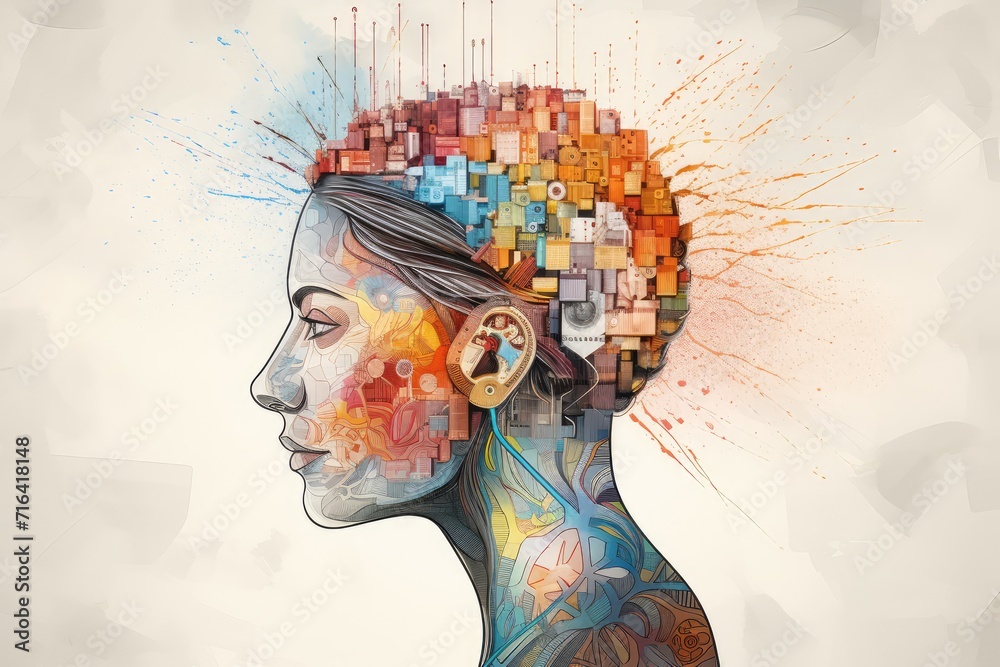 Brain nexus nervous system, epitomizes mindful resilience. Cognitive ...