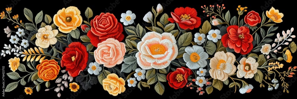 Work Author Template National Embroidery Pattern, Banner Image For ...