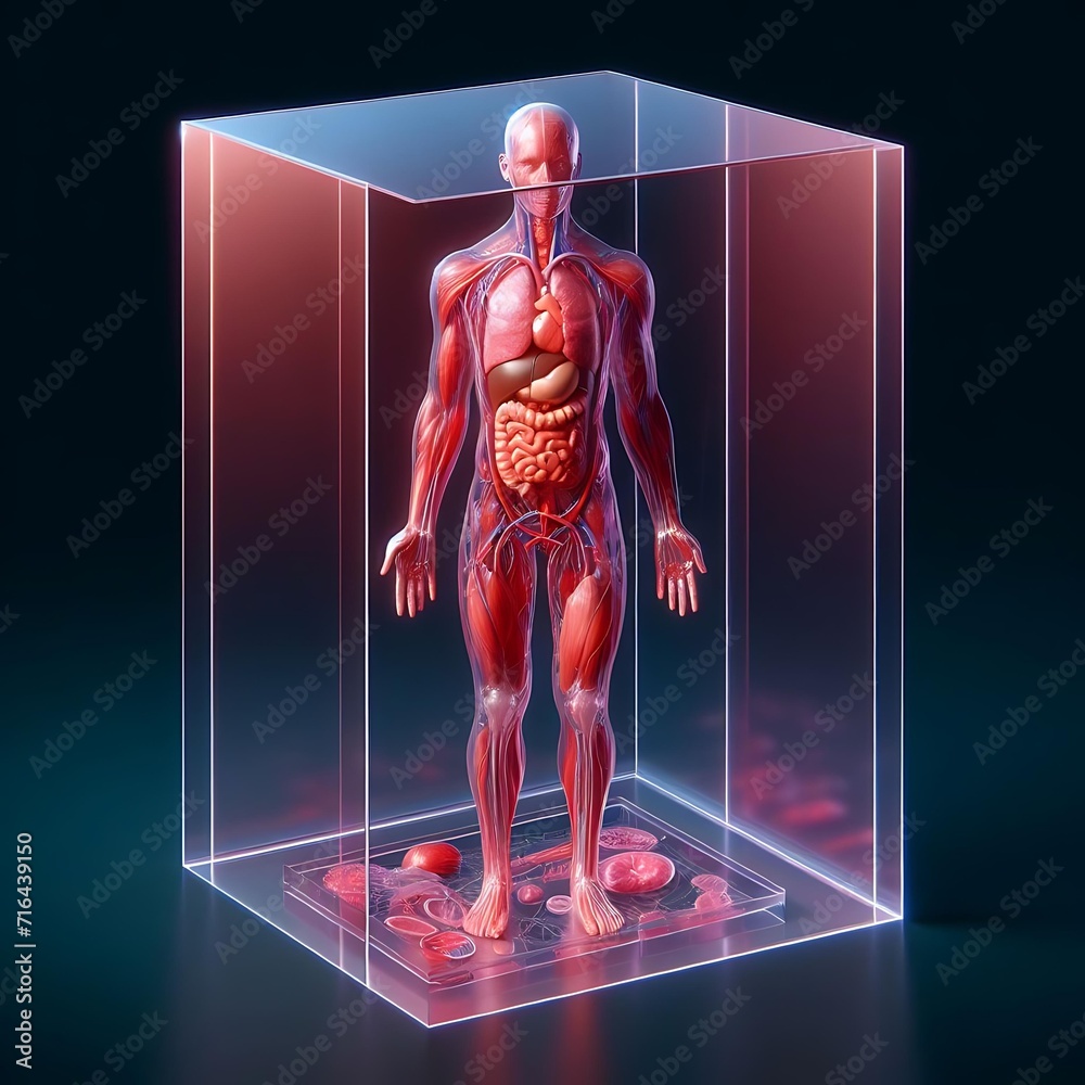 3d rendered illustration of a human body. Unveiling the Future of ...