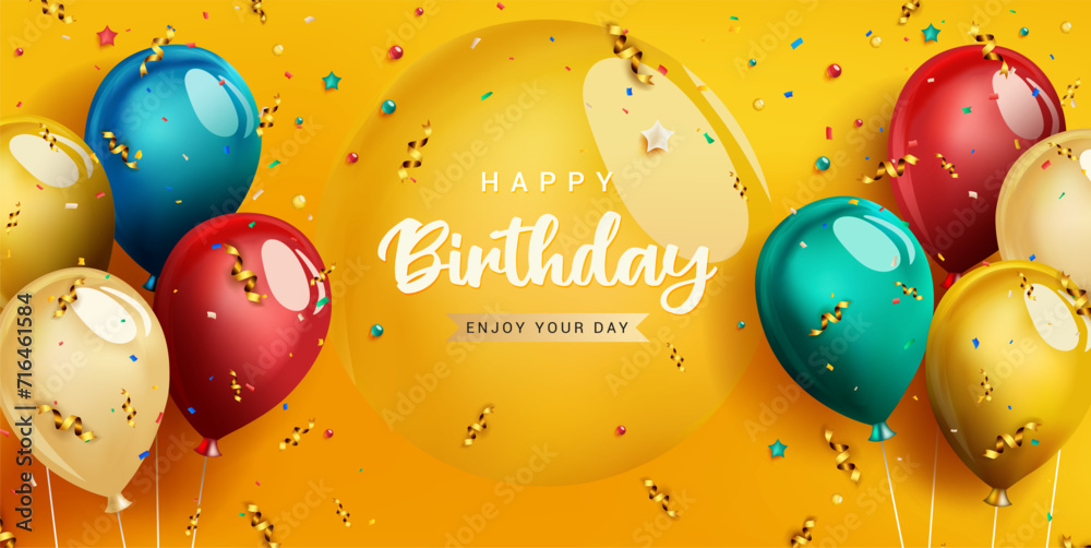 Happy Birthday Celebration Background Design Birthday Party Background