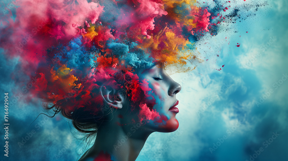 Mental Health Challenges in High Tech World. Creative Human Overwhelmed ...