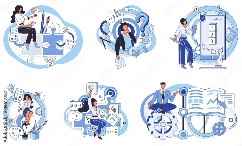 Process optimization vector illustration. Strategic development ensures ...