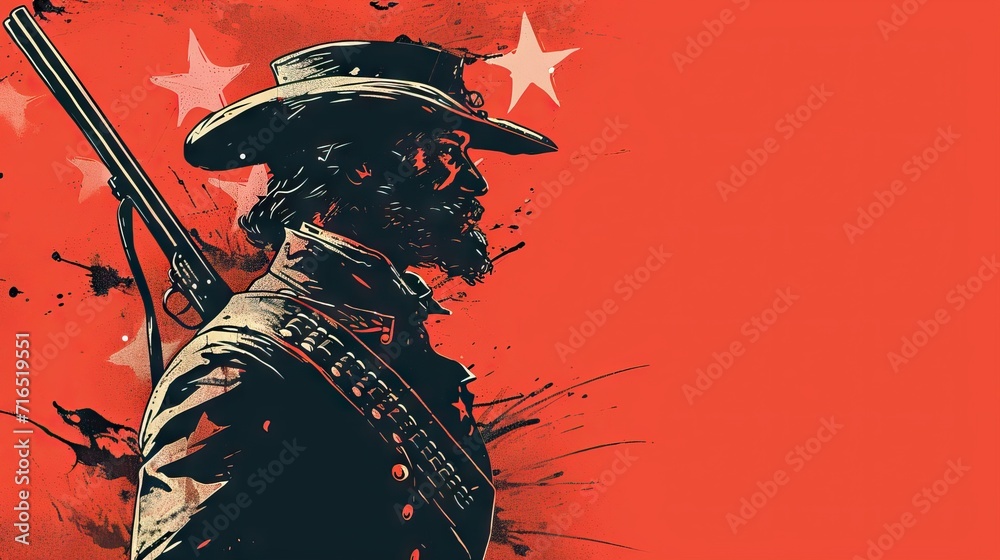 Confederate Heroes' Day Background - AI Generated Abstract Art Stock Illustration | Adobe Stock