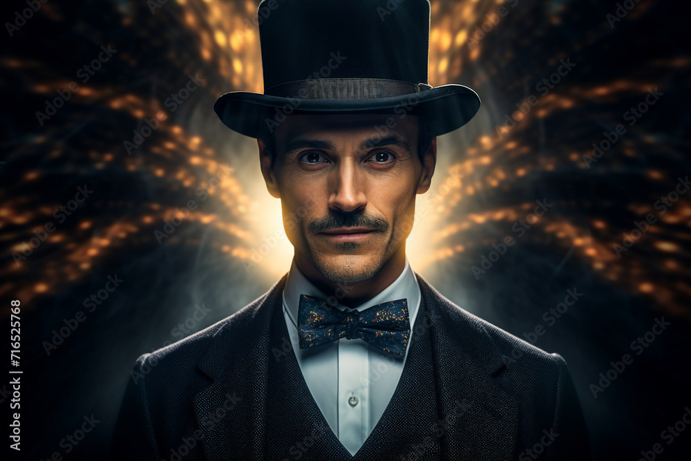 Scary and beautiful circus theme conceptual portrait Generative AI ...