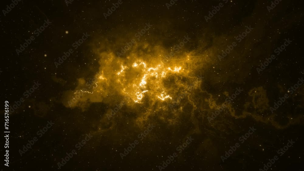 Seamless Loop Galactic Exploration Through Outer Space Towards Glowing ...