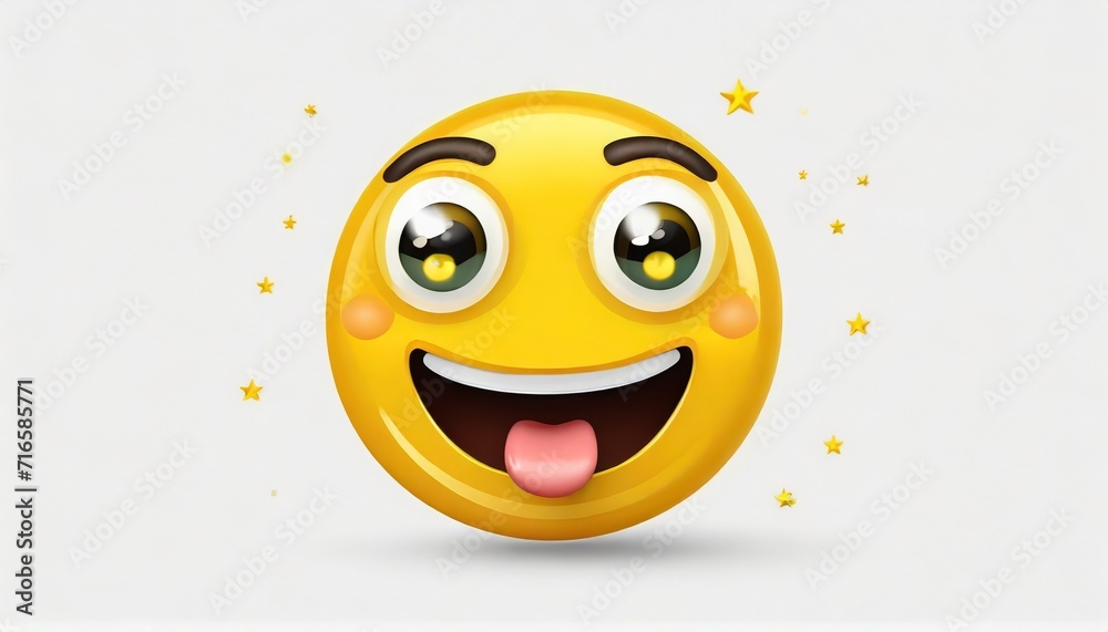 Top Quality Emoticon Starry Eyed Emoji Excited Emoticon Face With