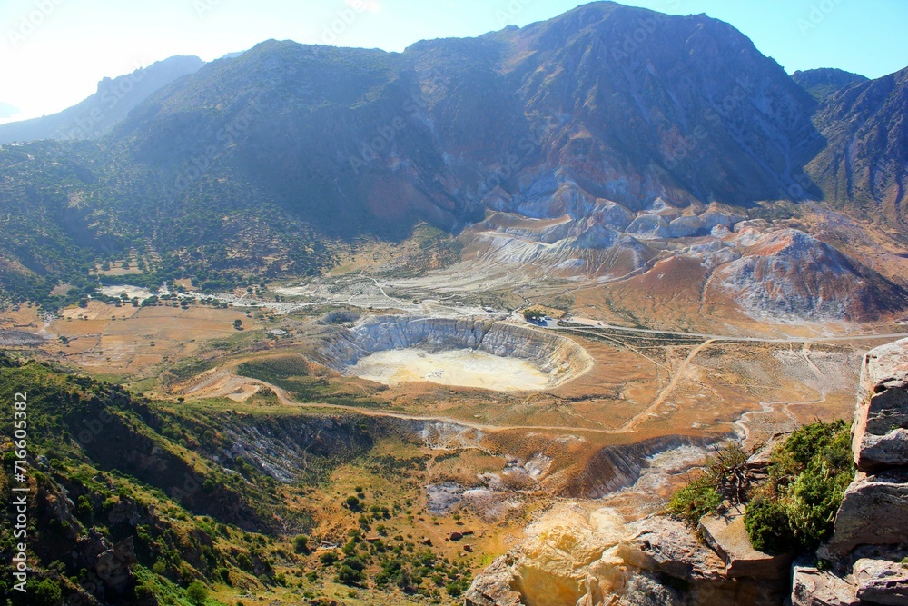 Nisyros Island - Greece - Fantastic view into the Stefanos crater of ...