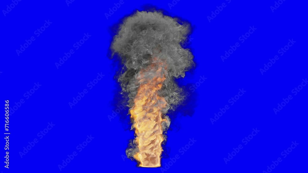 Vidéo Stock Fire Tornado Storm Hurricane. 3D generated animation fx ...