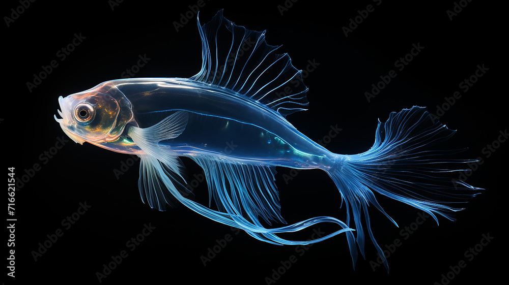 luminous fish transparent animal deep-sea creature fictional , light ...