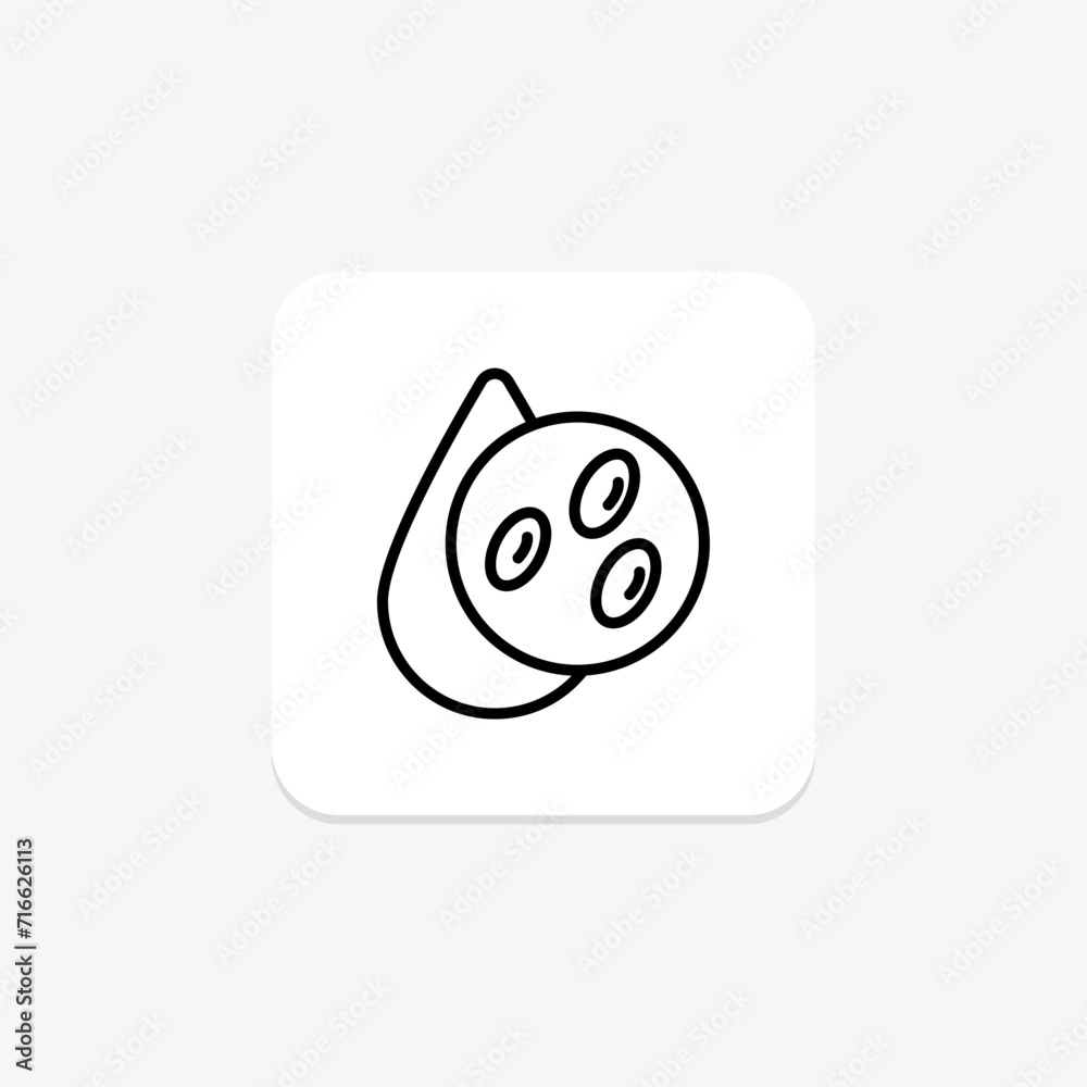 Red Blood Cell black outline icon , vector, pixel perfect, illustrator ...