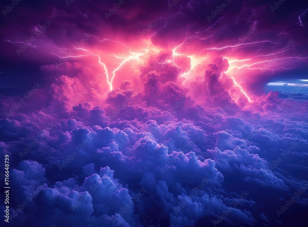 A mesmerizing scene of nature's power captured in a single frame as ...