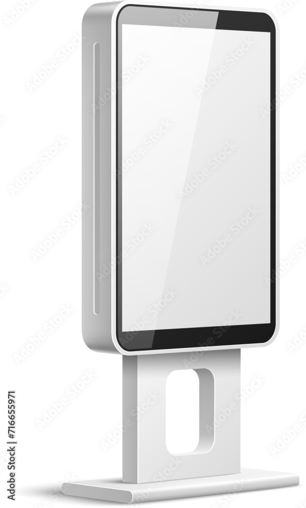 3d display billboard, isolated 3d vector large outdoor advertising ...