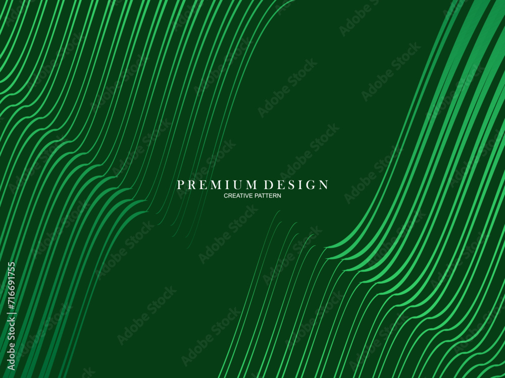Abstract Green lines Background Template Vector, Green Background with ...