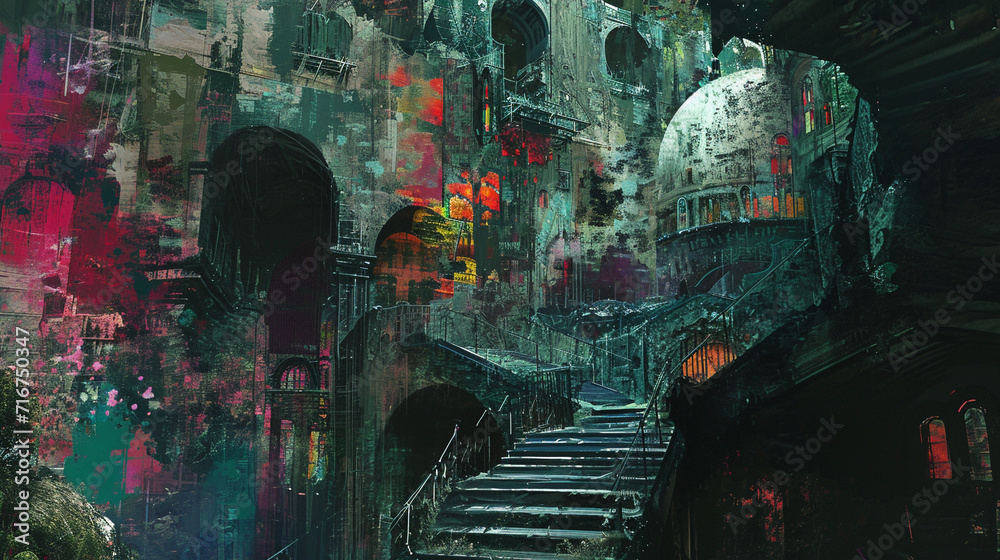 Overlay multiple layers to create complex and visually rich ...