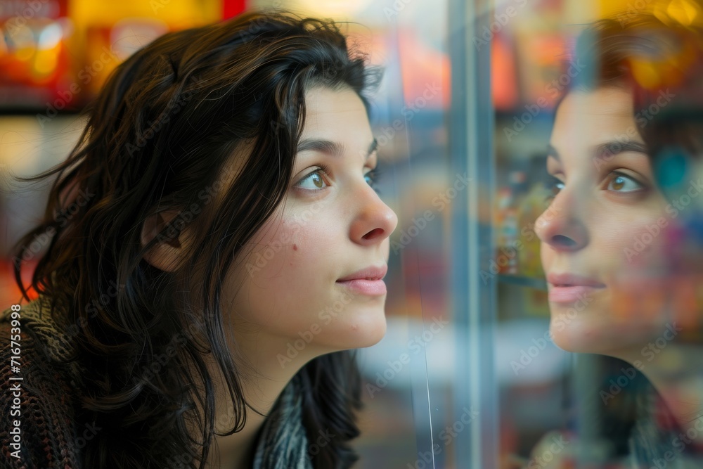 A self-reflection leads to a transformation as a woman's layered brown ...