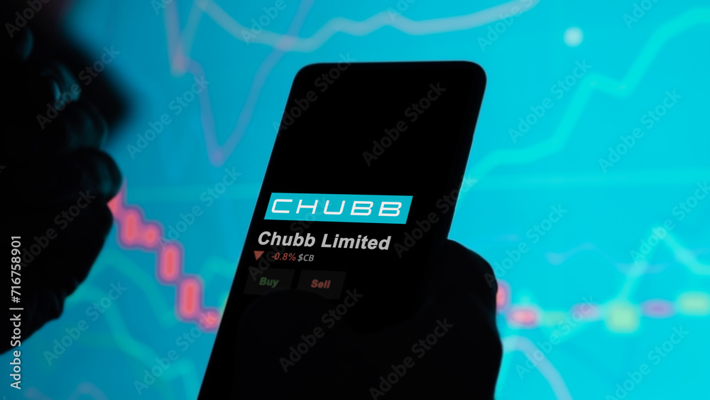 January 15th 2024 Zurich, Switzerland. The logo of Chubb Limited on the ...