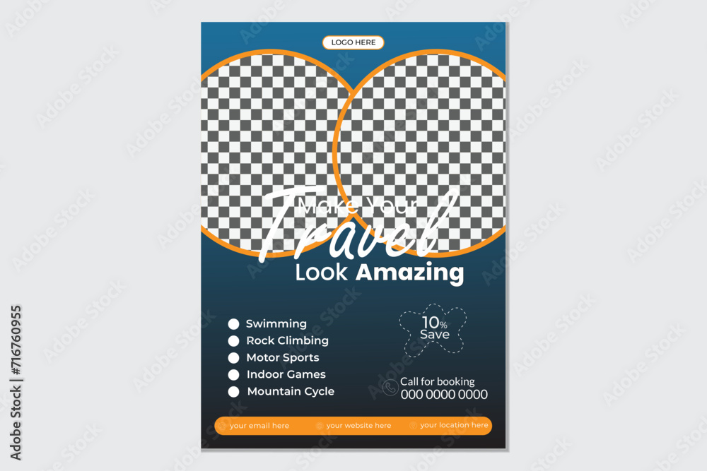 Unique Travel flyer design and template travel flyer travel banner ...