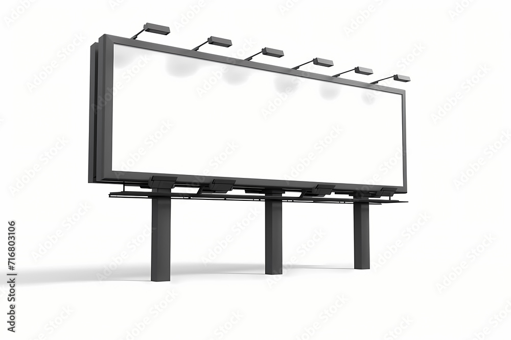Isolated White Billboard for Versatile Marketing Messages: Vector Image ...