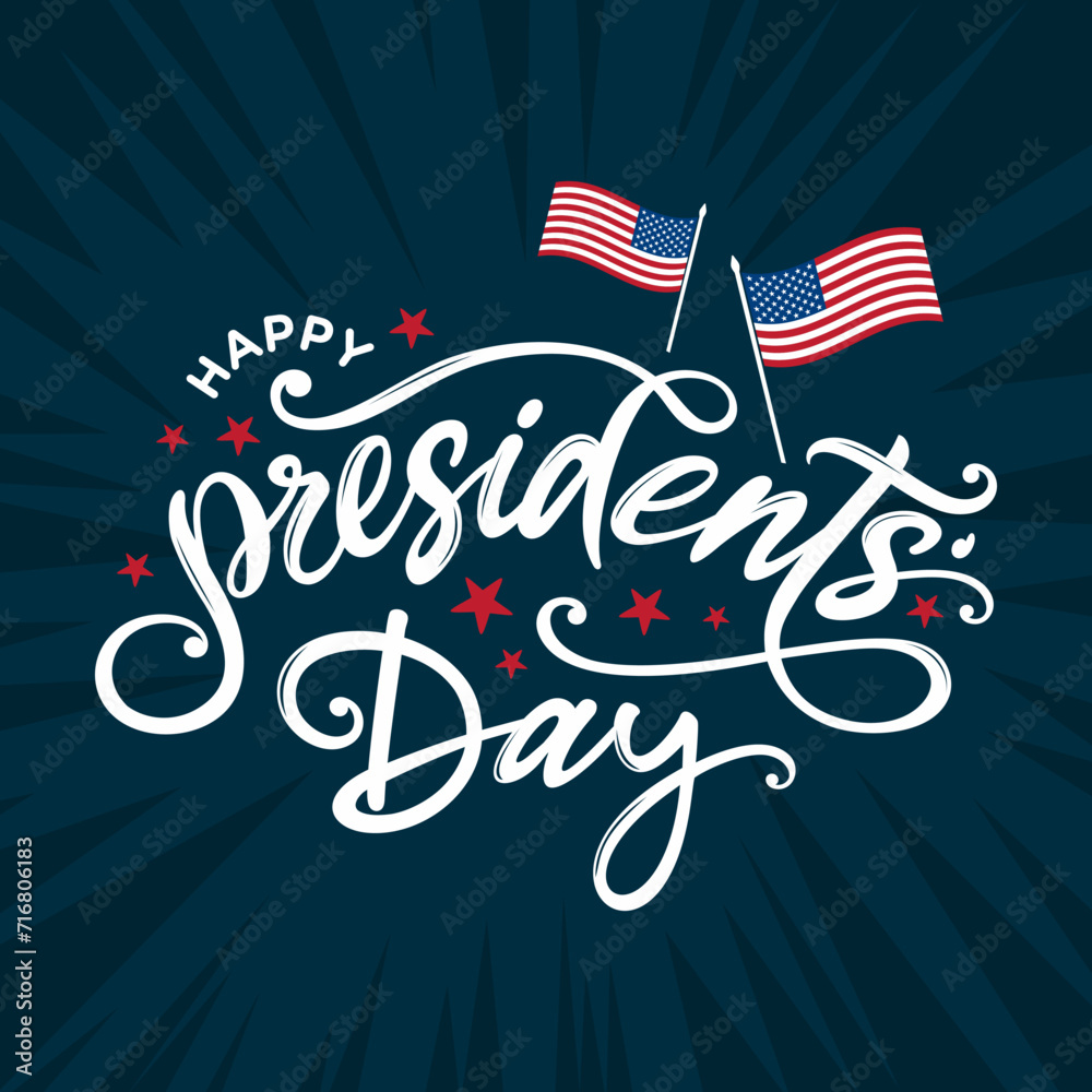 Happy presidents day social media post, ideas, vector, concept, card ...