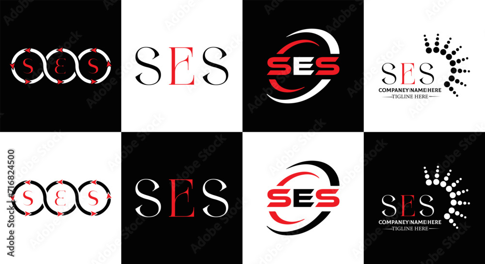 SSE logo. S S E design. White SSE letter. SSE, S S E letter logo SET ...