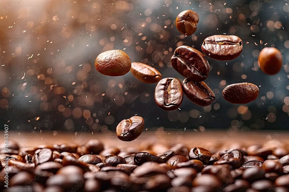 Coffee beans embodying caffeine and roast perfect for espresso brown ...
