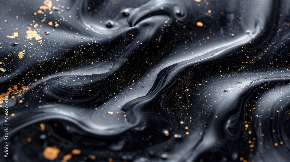 a black background with gold flecks and a black background with gold ...