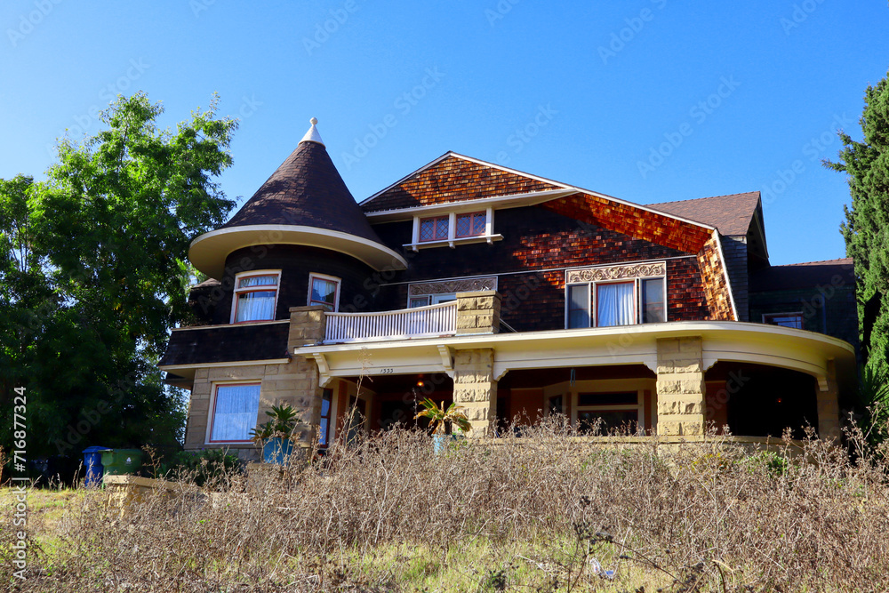 Los Angeles, California: Gilbert House at 1333 Alvarado Terrace, built ...