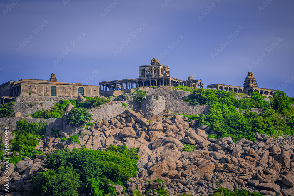 Gingee Fort or Senji Fort in Tamil Nadu, India. It lies in Villupuram ...
