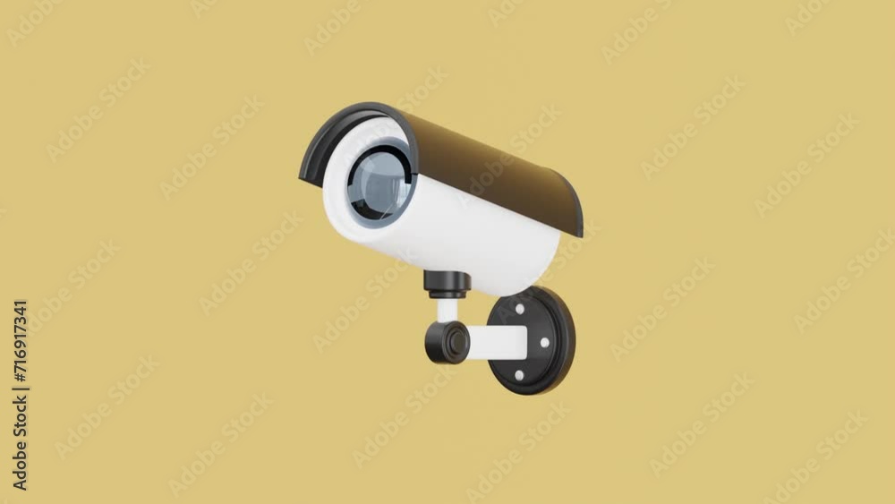 Security CCTV camera. Scan the area for surveillance purposes ...