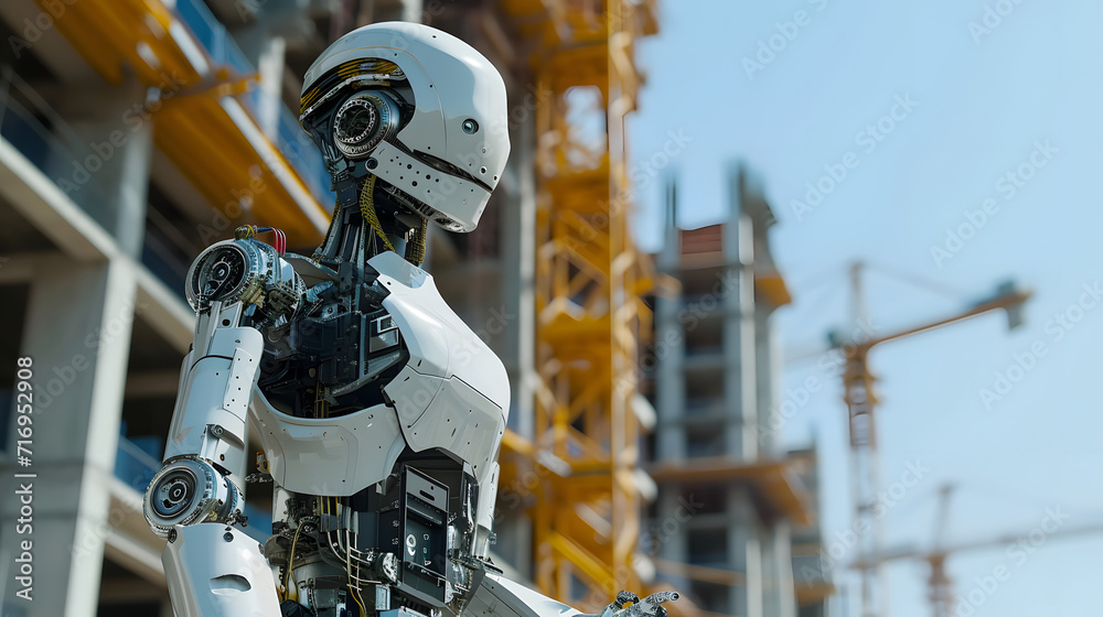 A robotic construction worker building infrastructure in a developing ...