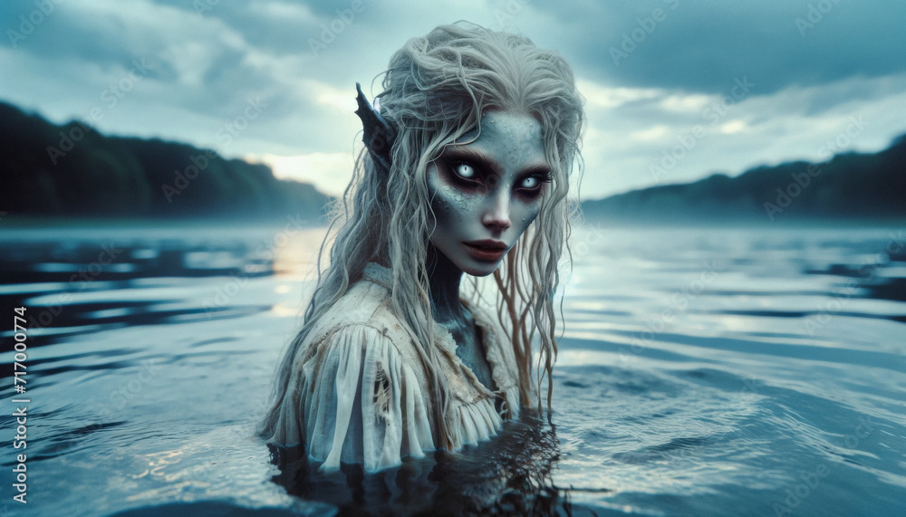 water rusalka demonic being living in forests, fields and lakes, slavic ...