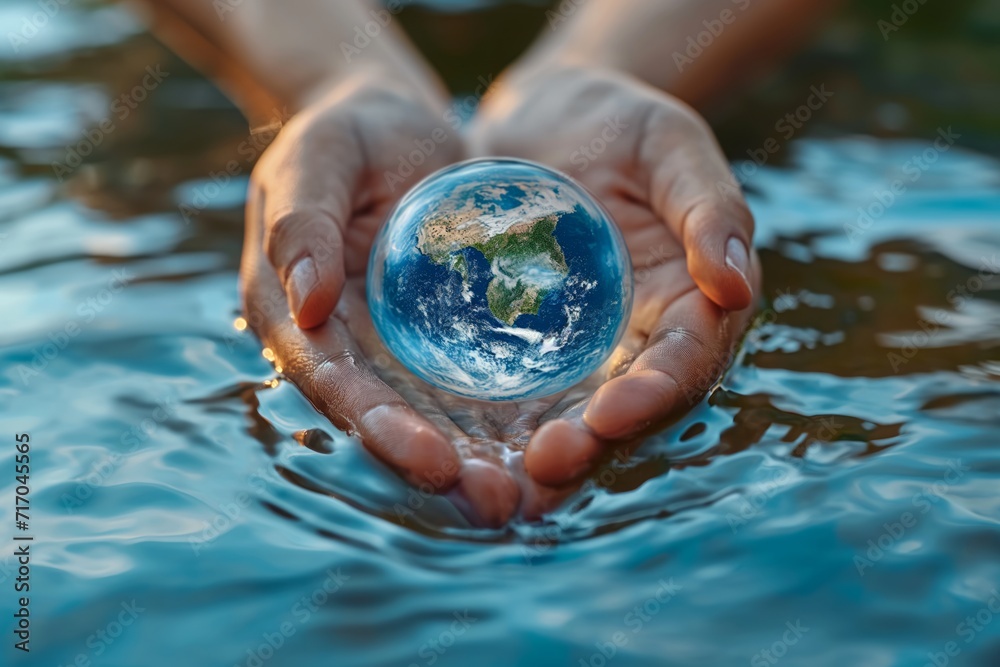 An evocative and symbolic World Water Day, featuring hands cupping ...
