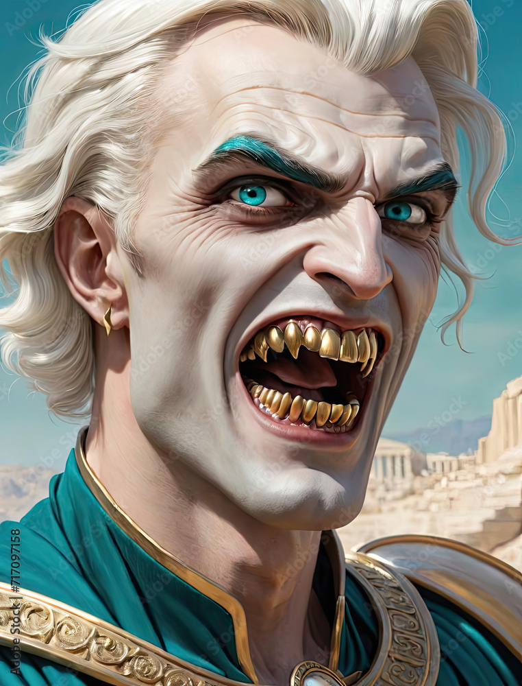 Highly Artistic Realistic Portrait of a Fair-Skinned Ancient Greek ...