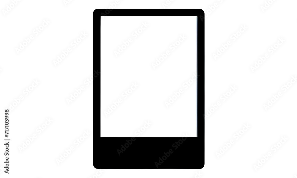 ebook reader with blank screen isolated on transparent background ...
