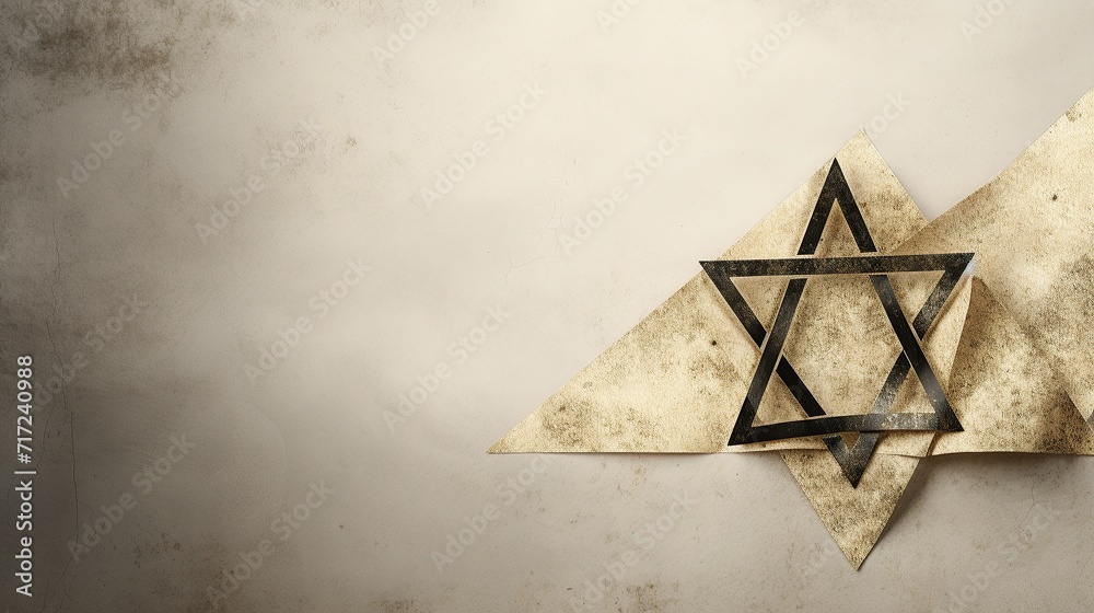 Star of David, ancient symbol, emblem in the shape of a six-pointed ...