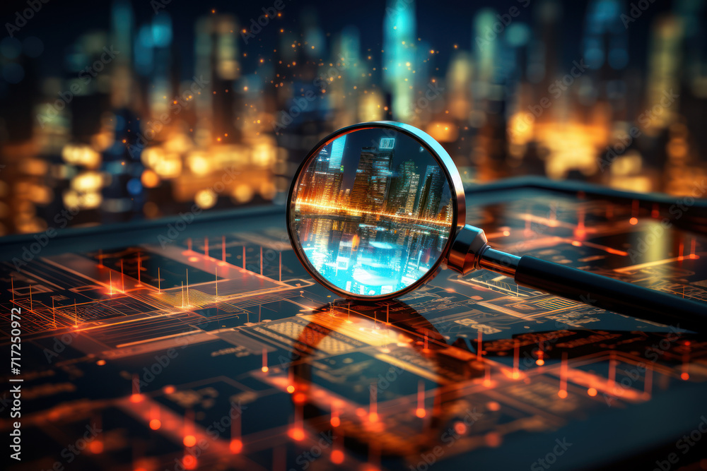 An engaging visual featuring a magnifying glass revealing hidden ...