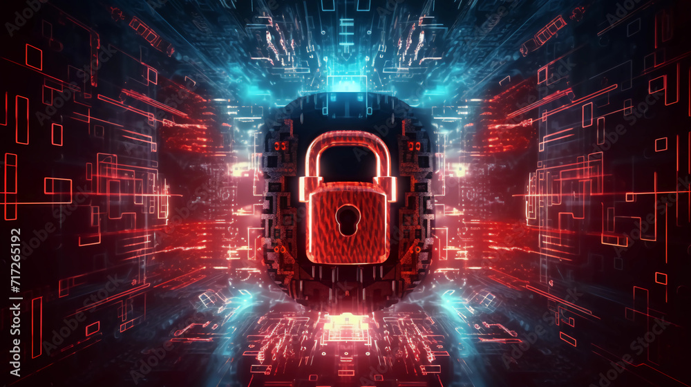 Cybersecurity ad, Virus Protection, Multi Factor Authentication, Unique ...