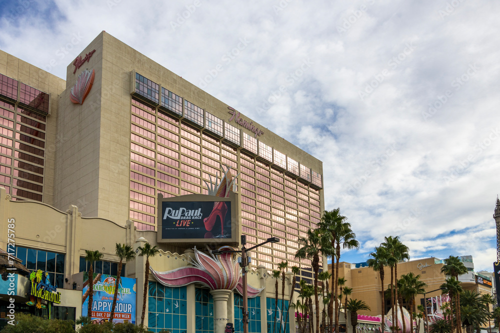 The Flamingo Hotel, Casino and resort along the Las Vegas strip with ...