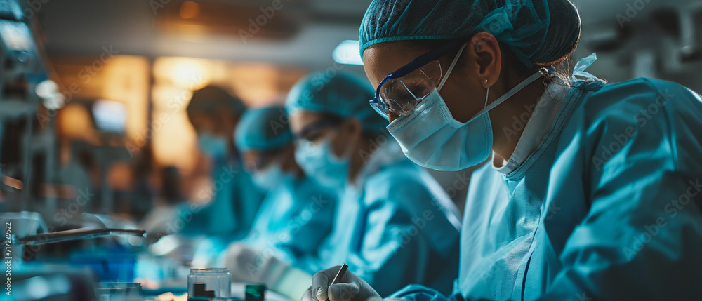 Medical Team of Females Performing Training Operation in Hospital Stock ...