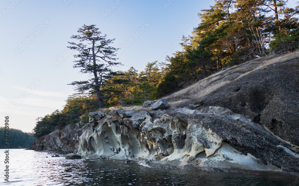 Sucia Island Marine State Park - rock formations along the shoreline ...