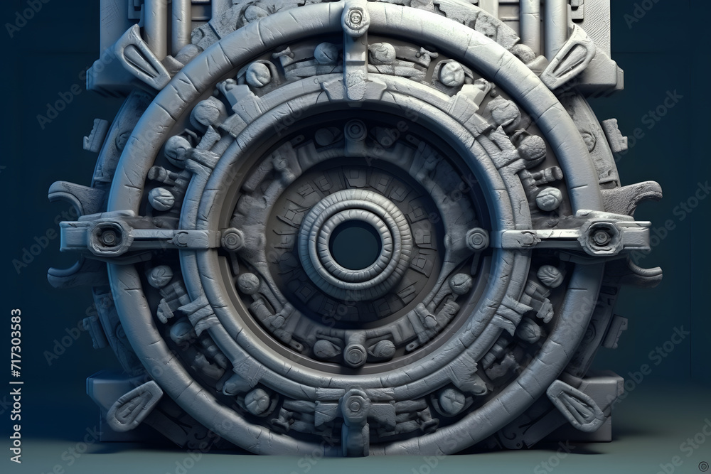 3d rendering Underworld Gate Portal Stock Illustration | Adobe Stock