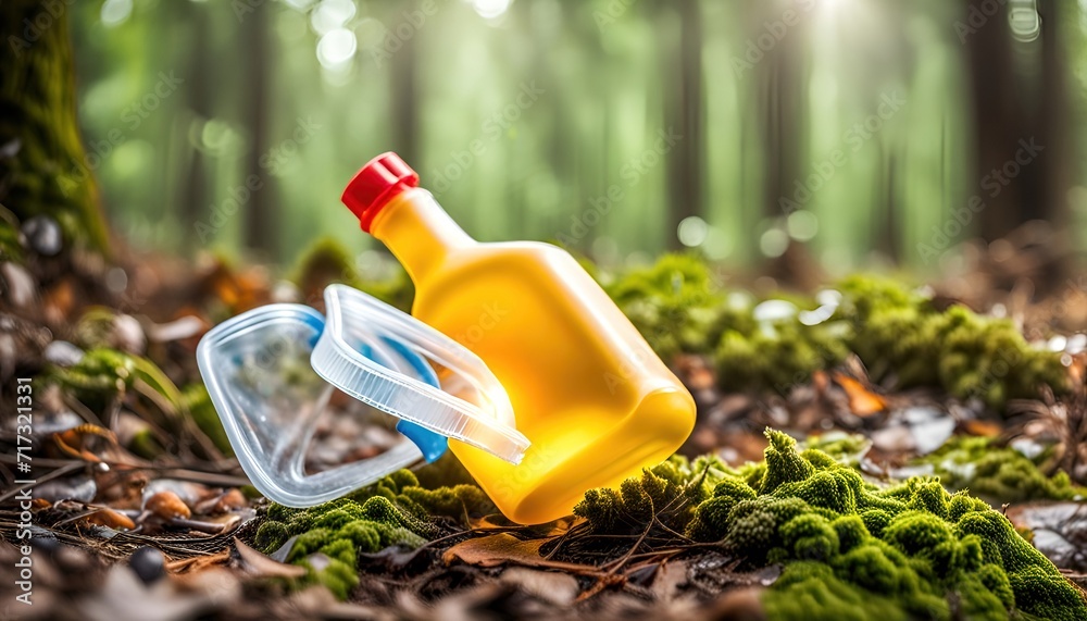 Used weathering and differently colored plastic parts and plastic ...