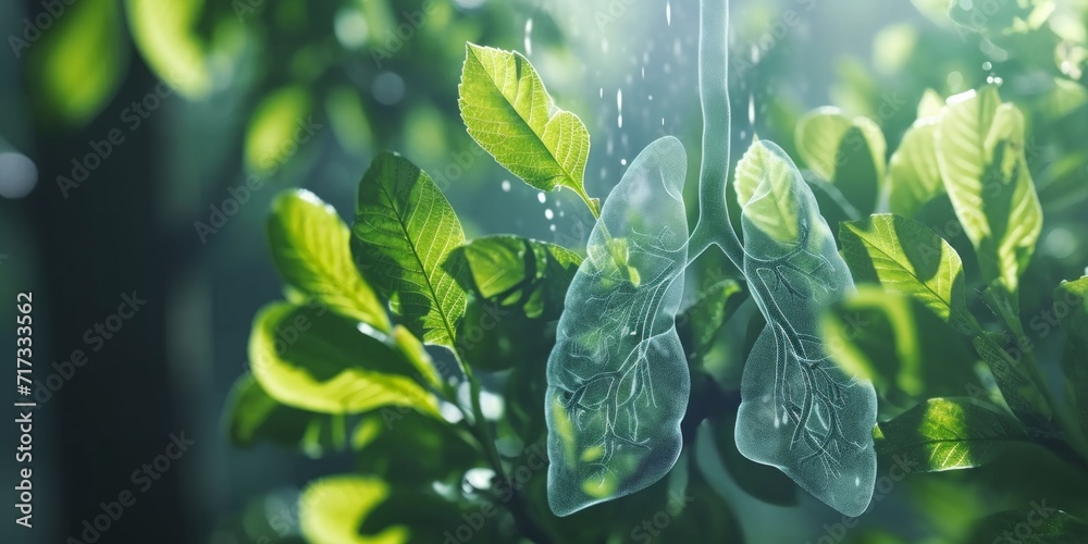 Green lung filled by the forest trees for healthy environment ...