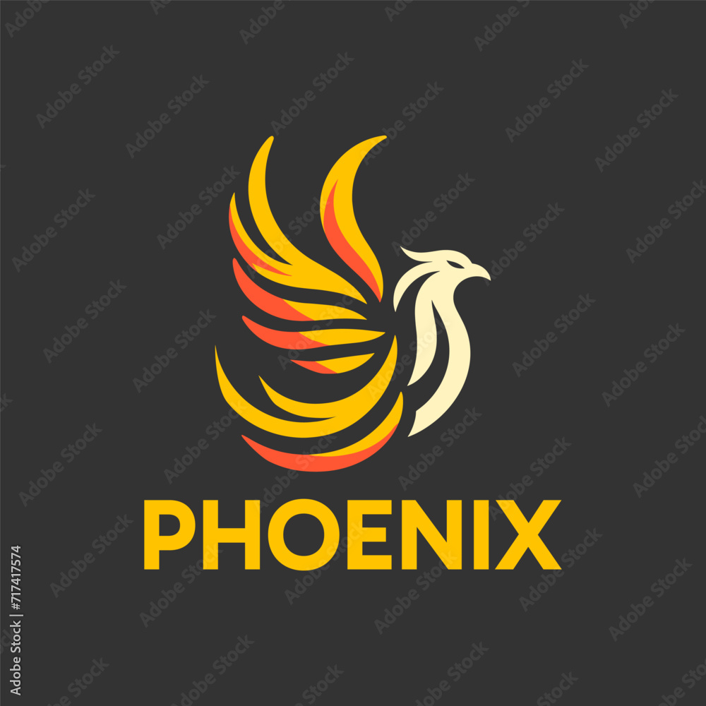 Legend Phoenix logo, the concept of this logo is a phoenix flying into ...
