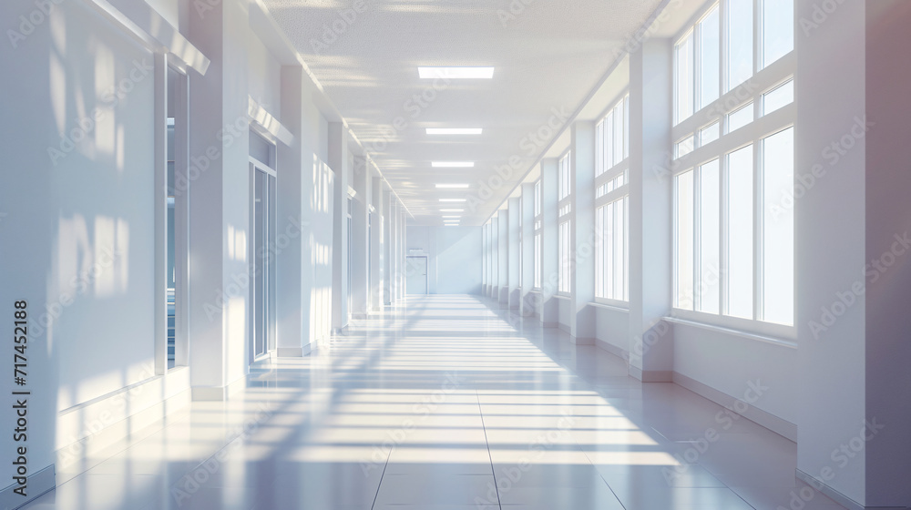 Step into the Realm of a Modern School Corridor, as Cutting-Edge Design ...