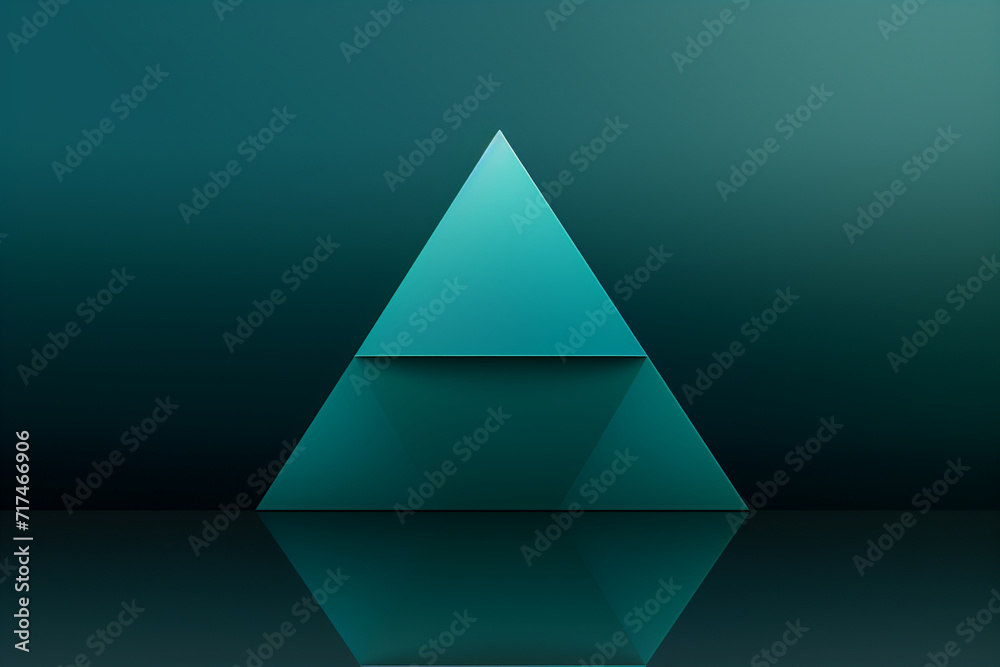 A minimalist representation of a Penrose triangle, creating an optical ...