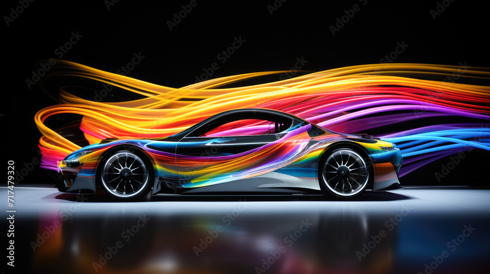 Efficient aerodynamics of a vehicle highlighted through a wind tunnel ...