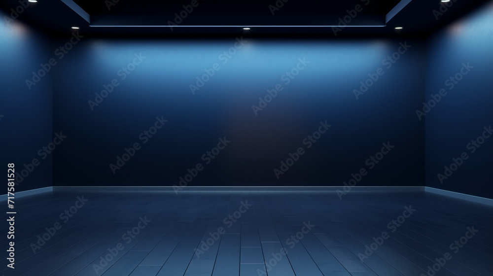 Deep Blue Presentation Scene for Video Creation or Product Showcase ...